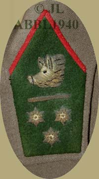 Kentekens en attributen regiment Ardenner Jagers