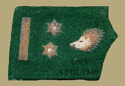 Kentekens en attributen regiment Ardenner Jagers